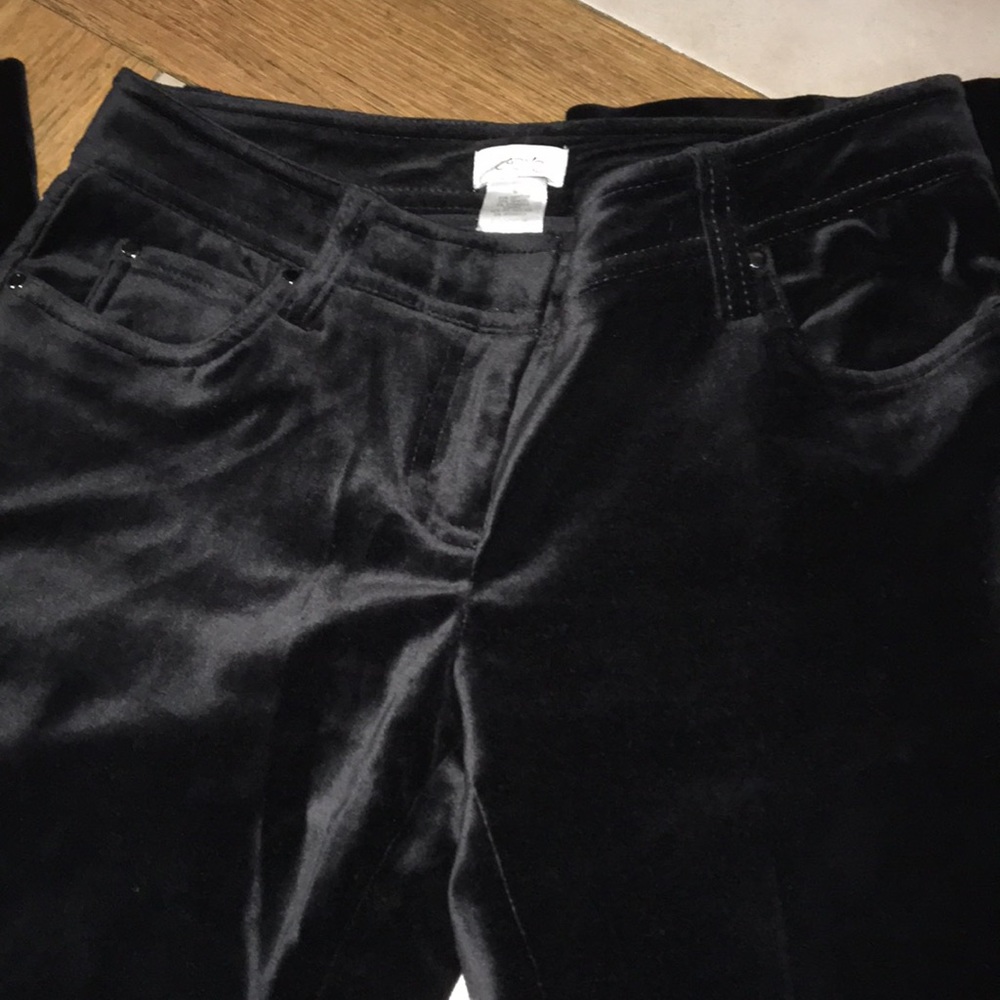 Cache Luxury Black Velour Pants With Pockets - Perfec… - Gem